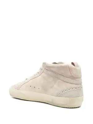 GOLDEN GOOSE Mid Star Suede Sneakers - Neutrals