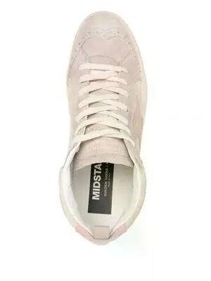 GOLDEN GOOSE Mid Star Suede Sneakers - Neutrals