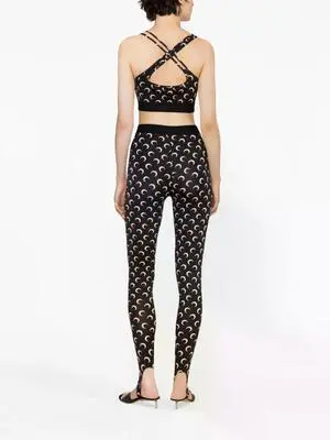 MARINE SERRE Moon Printed Leggings
