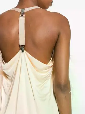 Sportmax Ussita Feather-trim Midi Dress