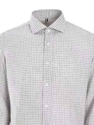 LUIGI BORRELLI Checked Poplin Shirt