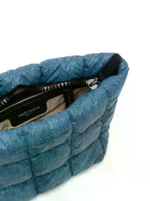 VEECOLLECTIVE Quilted Recycled Nylon Porter Clutch