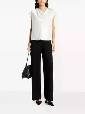 Vince Cowl-neck Silk Blouse - Neutrals