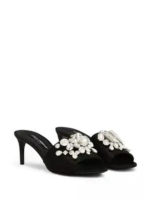 Dolce & Gabbana 60mm Crystal-embellished Mules