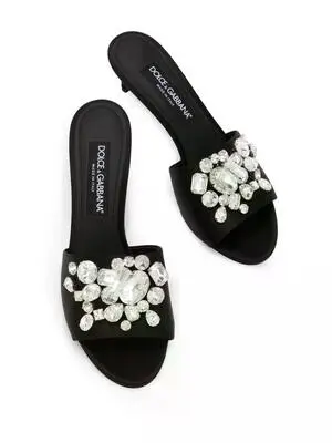 Dolce & Gabbana 60mm Crystal-embellished Mules
