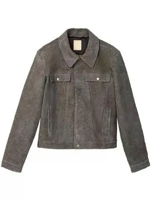 Camper Leather Jacket - Grey
