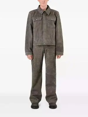 Camper Leather Jacket - Grey