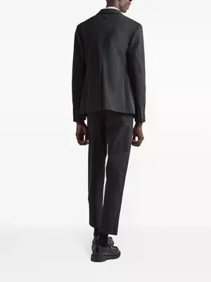 Prada Pressed-crease Cropped Trousers