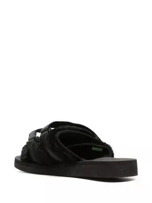 Suicoke Moto Logo-patch Slides - Black