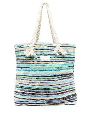 Vilebrequin Woven Rope-detail Tote Bag - Blue