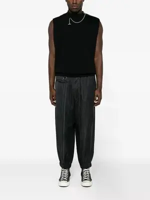 Y3 Striped Tapered Trousers
