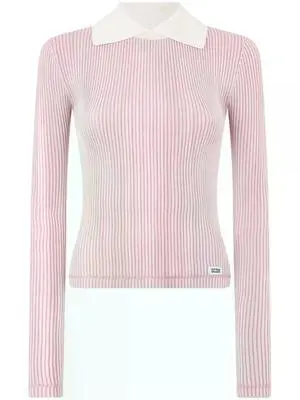 Gcds Ribbed Knit Cropped Sweater