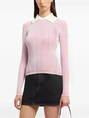 Gcds Ribbed Knit Cropped Sweater