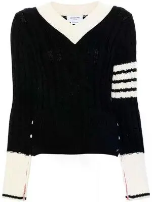 Thom Browne 4-bar Cable-knit Jumper