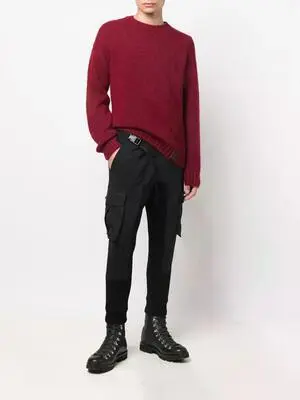 Dsquared2 Logo-patch Knitted Jumper - Red