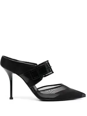 Alexander McQueen Punk Mesh Pointed-toe Mules