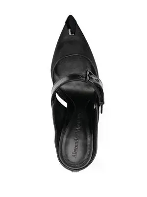 Alexander McQueen Punk Mesh Pointed-toe Mules