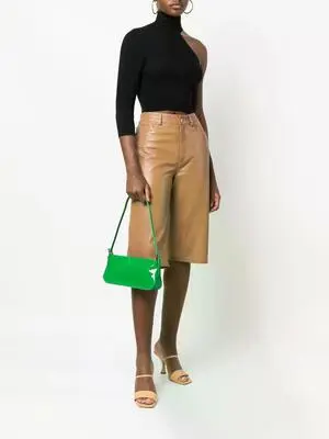 By Far Dulce Patent Leather Shoulder Bag - Green