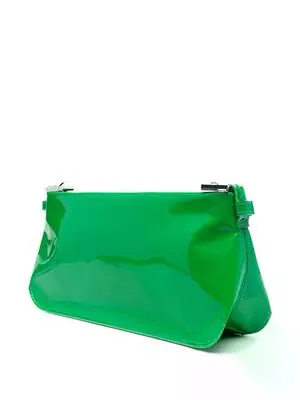By Far Dulce Patent Leather Shoulder Bag - Green