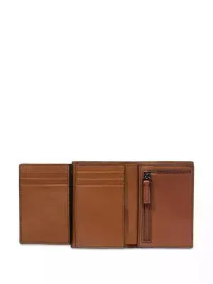LANCEL 9cc Tri-fold Leather Wallet