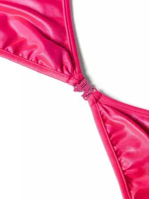 Palm Angels Monogram-plaque Bikini Top