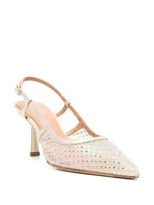 CHANTAL 80mm Crystal-embellished Pumps