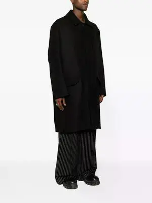 Rick Owens Jumbo Virgin Wool Single-breasted Coat