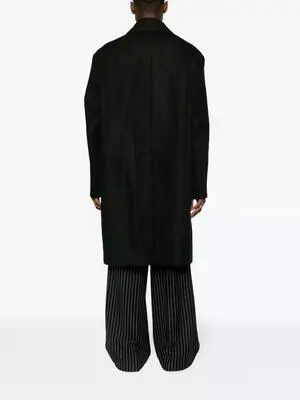 Rick Owens Jumbo Virgin Wool Single-breasted Coat