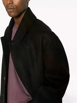 Rick Owens Jumbo Virgin Wool Single-breasted Coat