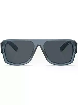Prada Square-frame Transparent Sunglasses - Grey