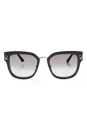 Cartier Butterfly-frame Sunglasses - Black
