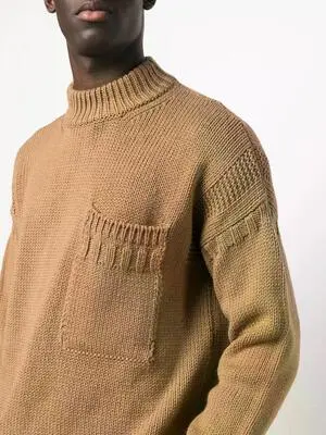 TEN C Mock-neck Knitted Jumper