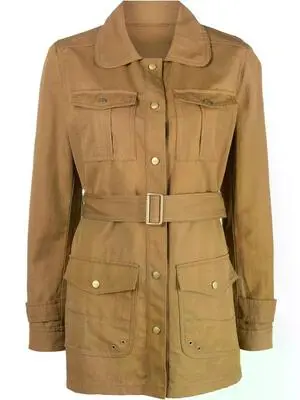 FAY Belted Fitted Jacket