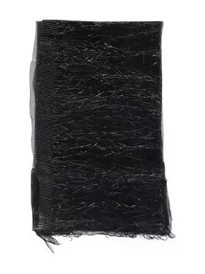 Faliero Sarti Lurex-detail Scarf - Black