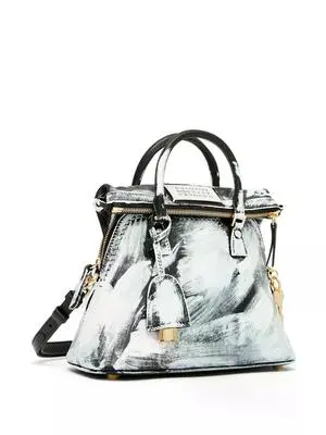 MAISON MARGIELA Mini 5ac Classique Bianchetto Tote Bag - Black