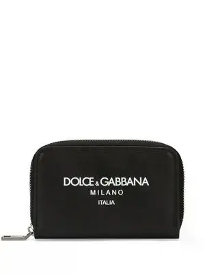 Dolce & Gabbana Logo-print Leather Wallet - Black