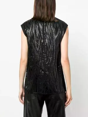 Stella McCartney Moire Effect Tank Top
