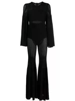 ANTONINO VALENTI Desiree Ribbed Flared-design Jumpsuit
