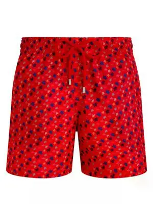 Vilebrequin Turtle-print Swim Shorts - Red