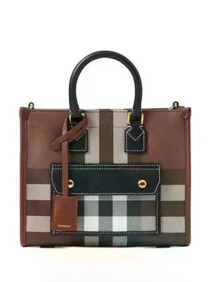 Burberry Mini Check Freya Tote Bag