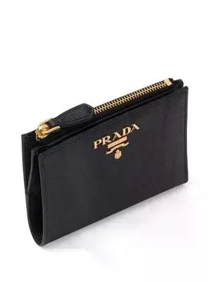 Prada Small Saffiano Leather Wallet - Black