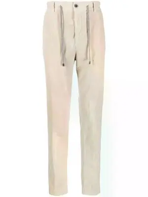 Peserico Drawstring-waist Corduroy Trousers - Neutrals