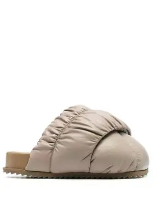 YUME YUME Tent Padded Oversized Mules - Neutrals