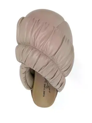 YUME YUME Tent Padded Oversized Mules - Neutrals