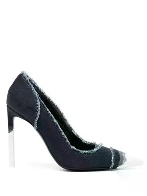 TOM FORD Denim Pointed Toe High Heel Pumps