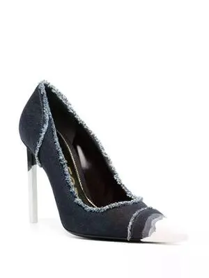 TOM FORD Denim Pointed Toe High Heel Pumps