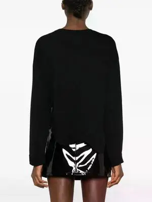 Moschino Asymmetric-hem Virgin Wool Jumper