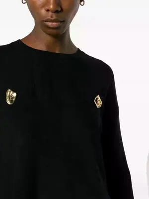 Moschino Asymmetric-hem Virgin Wool Jumper