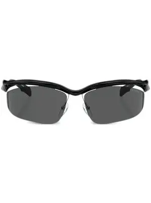 Prada Geometric-frame Sunglasses - Black