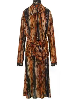 Balenciaga Knotted Midi Dress